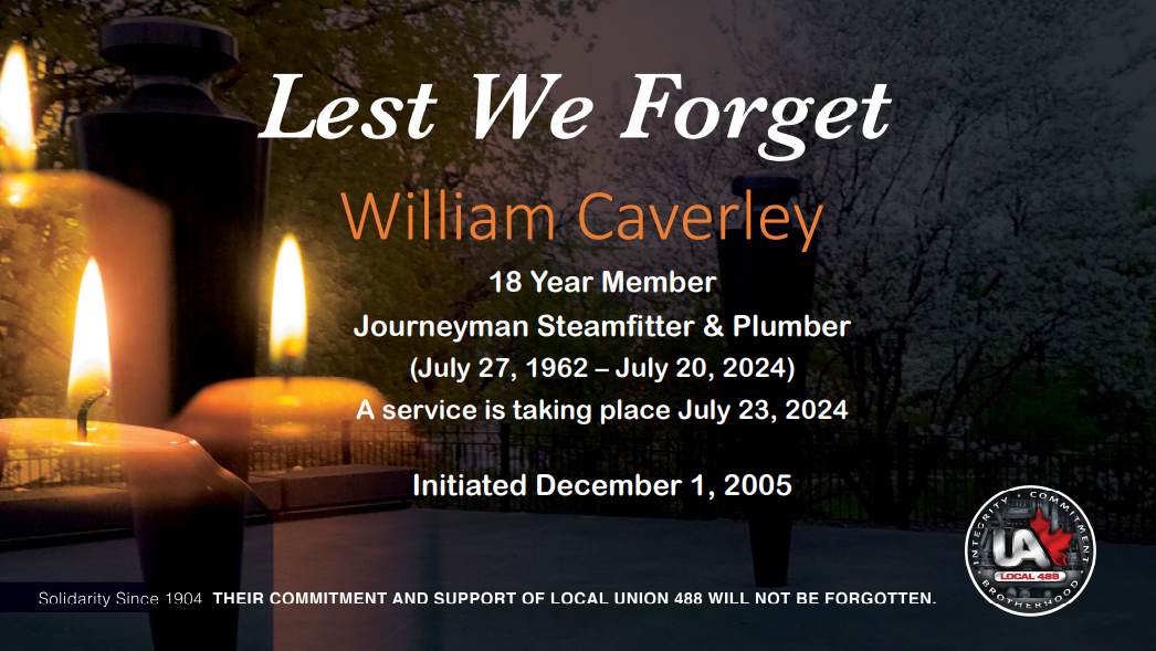 Lest We Forget - Local Union 488